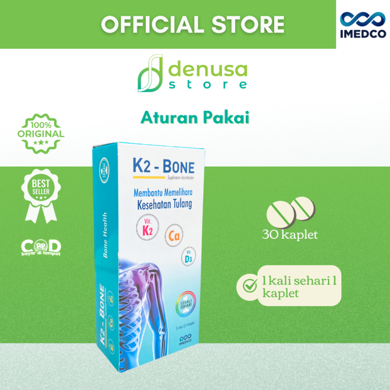 IMEDCO K2 Bone 1 Kotak 30 Kaplet Denusa Store