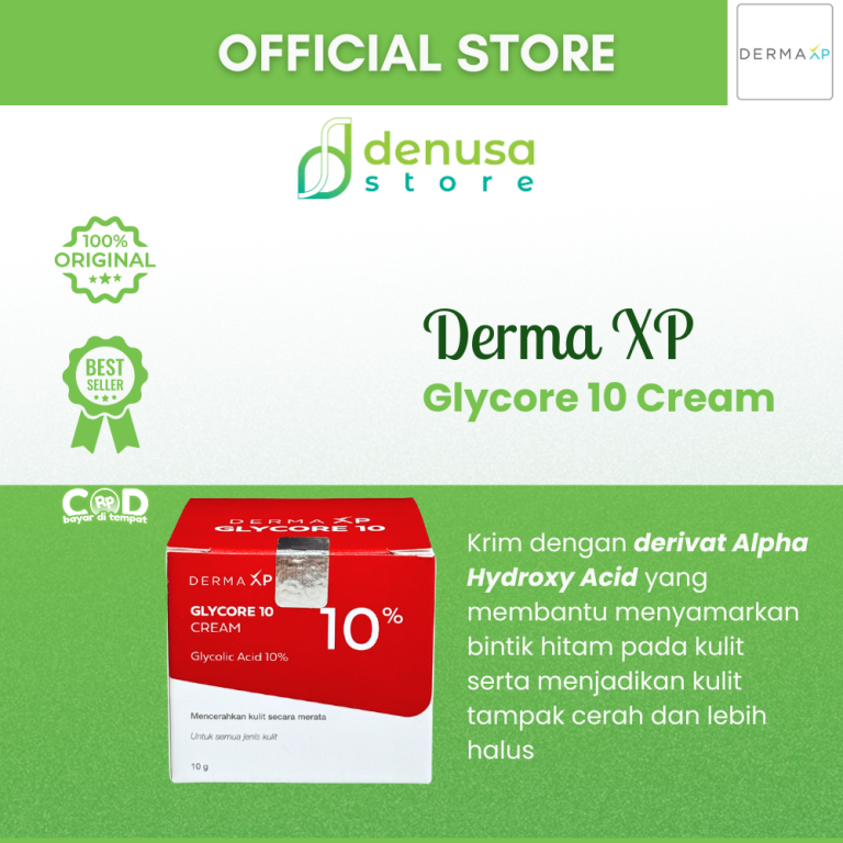 DERMA XP Glycore 10 Cream Glycolic Acid 10% 10 g - Denusa Store