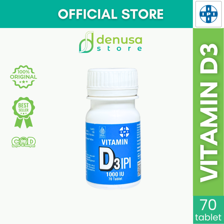 IPI Vitamin D3 1000 IU 70 Tablet - Denusa Store