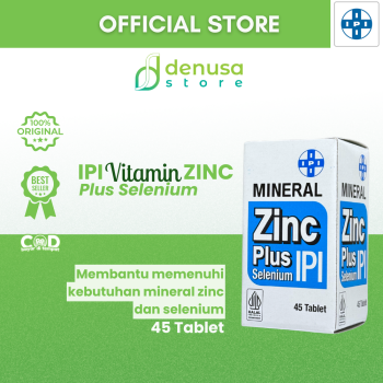 IPI Mineral Zinc Plus Selenium 45 Tablet - Denusa Store