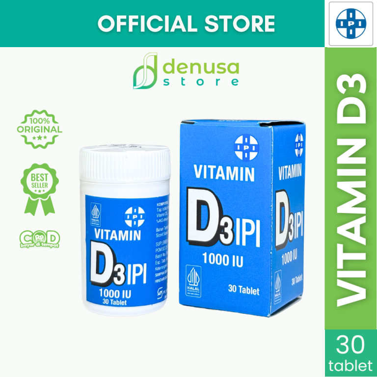 IPI Vitamin D3 1000 IU 30 Tablet - Denusa Store