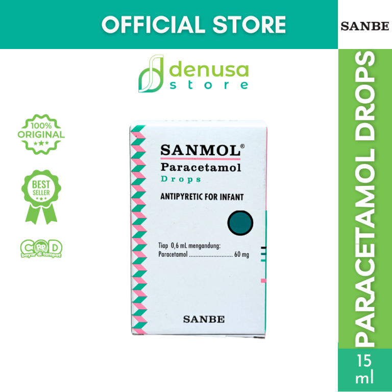 SANMOL Paracetamol Drops 15 ml - Denusa Store