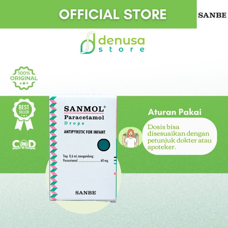 SANMOL Paracetamol Drops 15 ml - Denusa Store