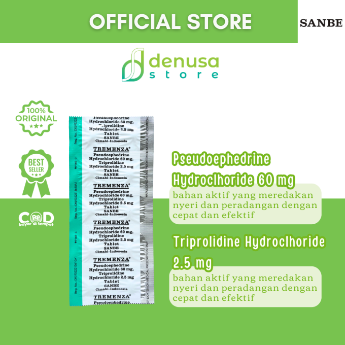 TREMENZA Tablet 1 Strip 10 Tablet - Denusa Store