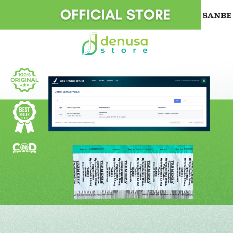 TREMENZA Tablet 1 Strip 10 Tablet - Denusa Store